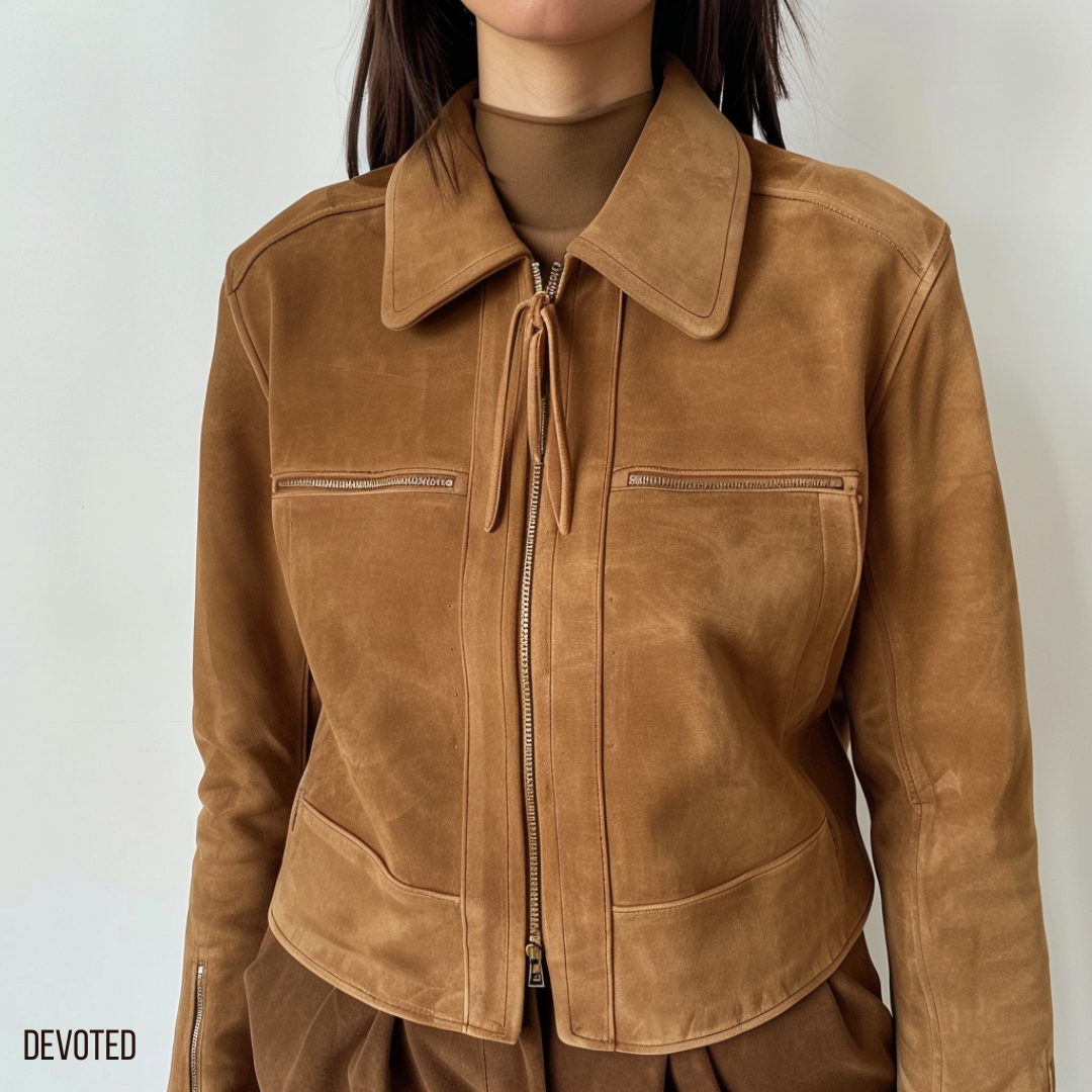 Designed to blow your mind! Bambi suede pure leather jacket – Devoted